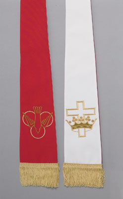 Red and White Reversible Stole - Concordia Publishing House