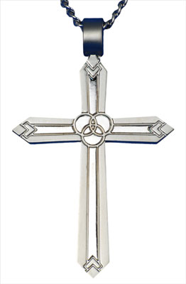 Silver Plate Clergy Cross with Trinity - Concordia Publishing House