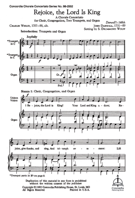 Rejoice, the Lord Is King - Concordia Publishing House