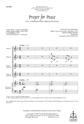 Prayer for Peace - Concordia Publishing House