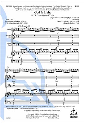 God Is Light - Concordia Publishing House