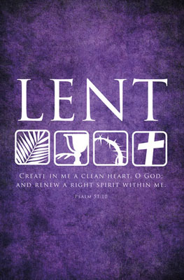 Standard Lent Bulletin: Create in Me a Clean Heart, O God - Concordia ...