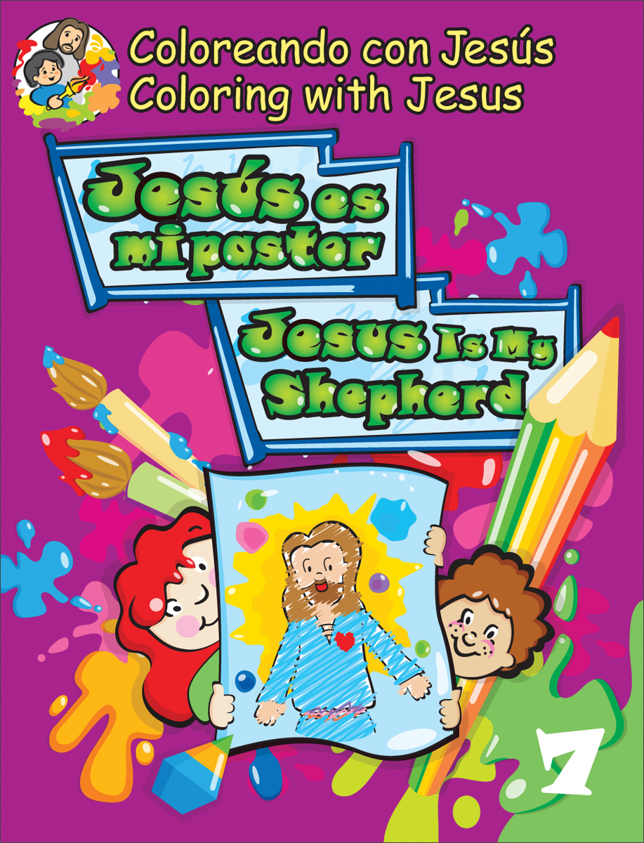 Coloreando con Jesús - bilingüe: Jesús es mi pastor (Coloring with ...
