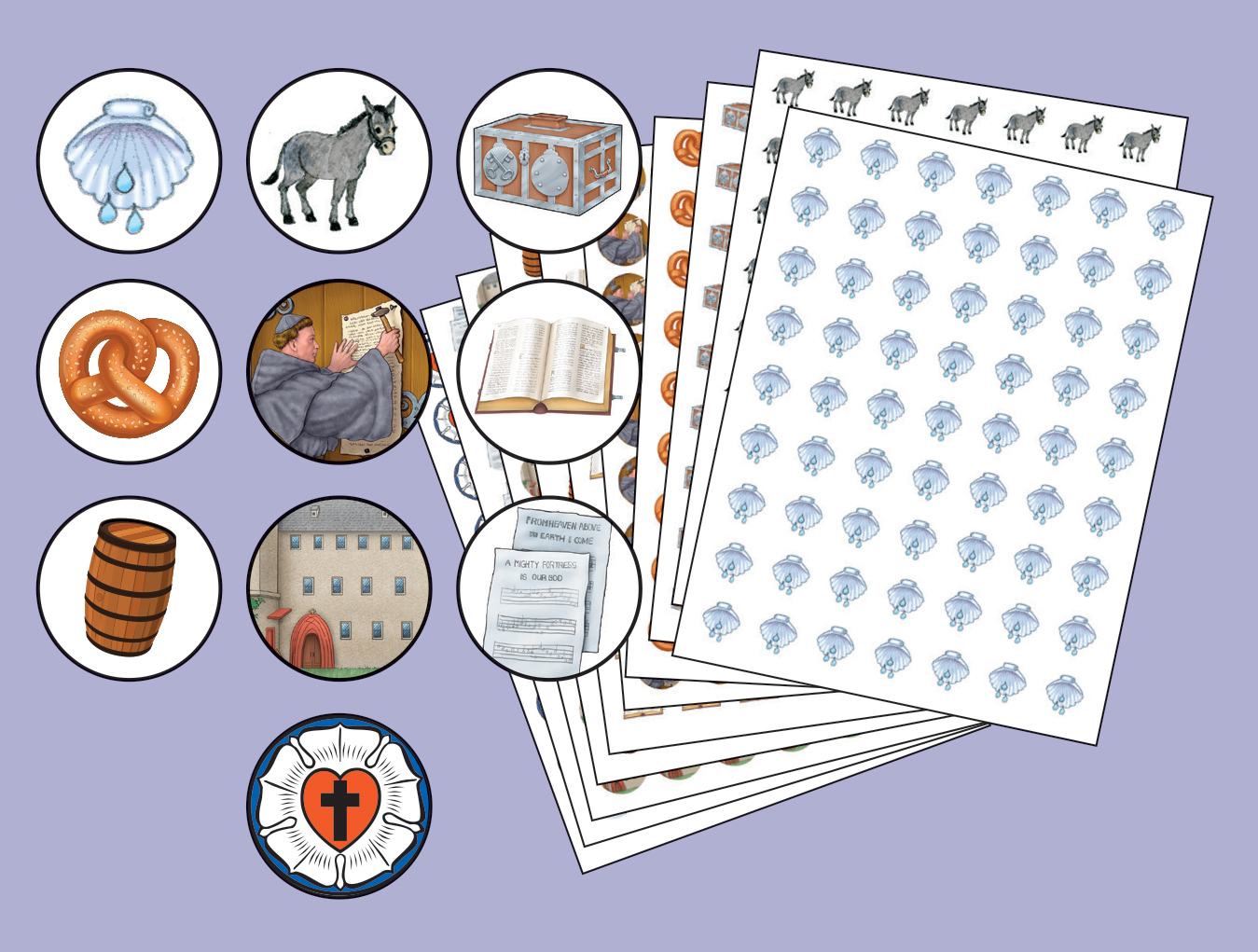 Reformation Walk-Sticker Sheets - Concordia Publishing House
