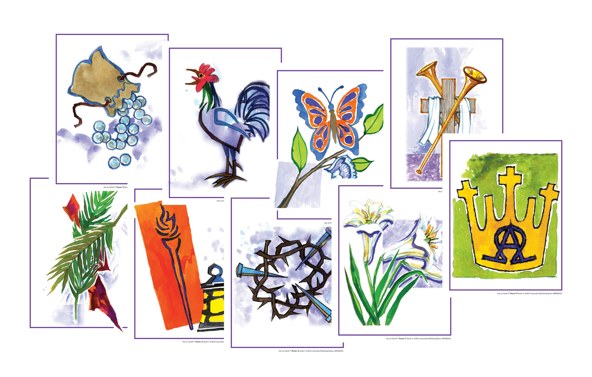 Christian Symbols Poster Set 2 - Concordia Publishing House