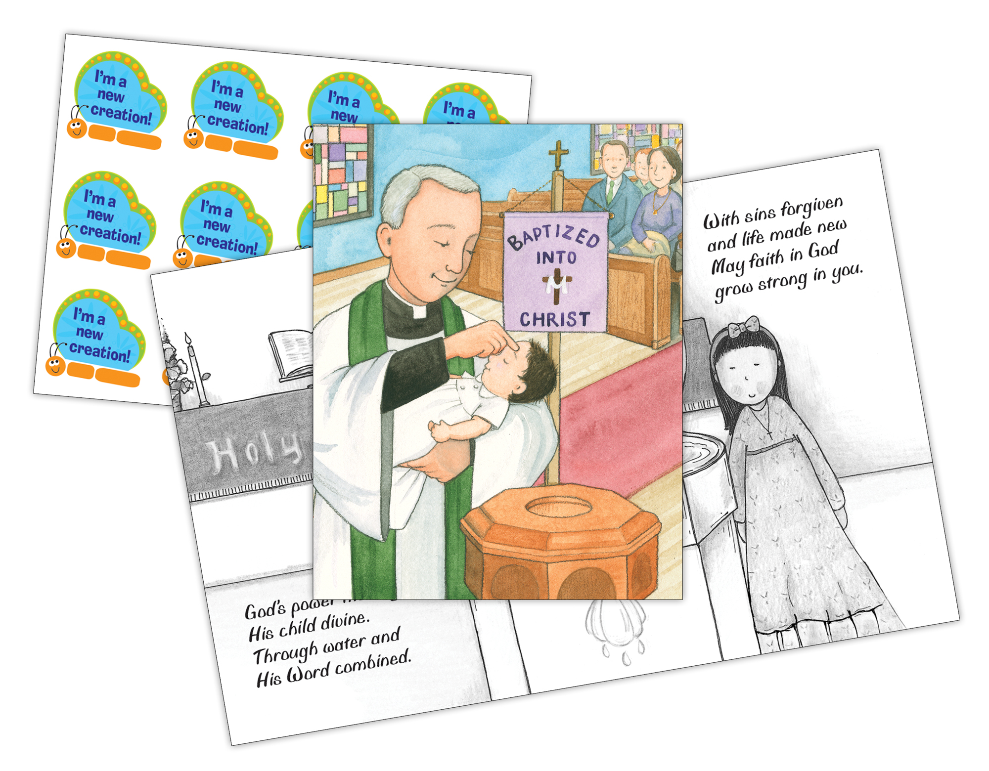 One in Christ - Grade 2 Baptism Birthday Cards and Stickers (Pack of 24 ...