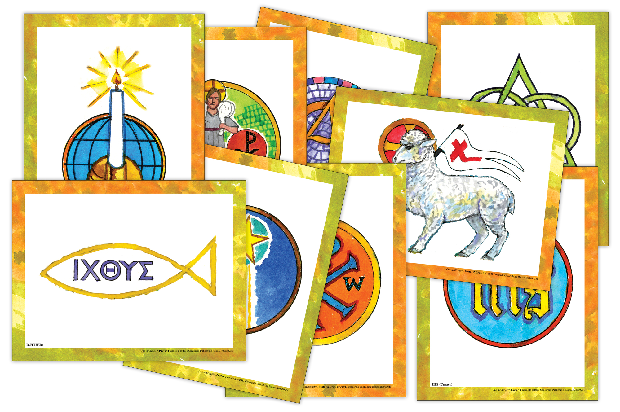 Christian Symbols Poster Set 3 - Concordia Publishing House