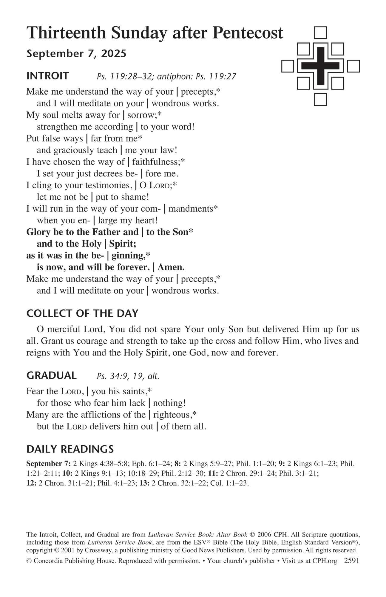 3-Year Lectionary Propers – Quarter 4 Bulletin Insert - Downloadable ...