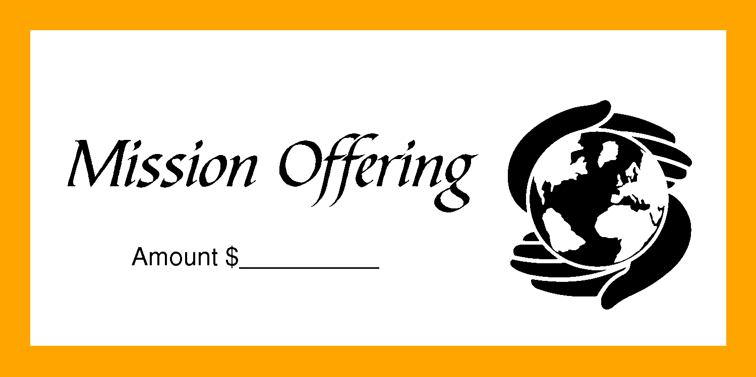 Dollar/Check Size Mission Offering Envelope - Concordia Publishing House