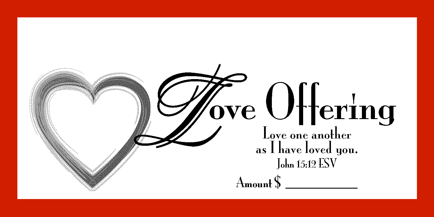 Dollar/Check Size Love Offering Envelope - Concordia Publishing House