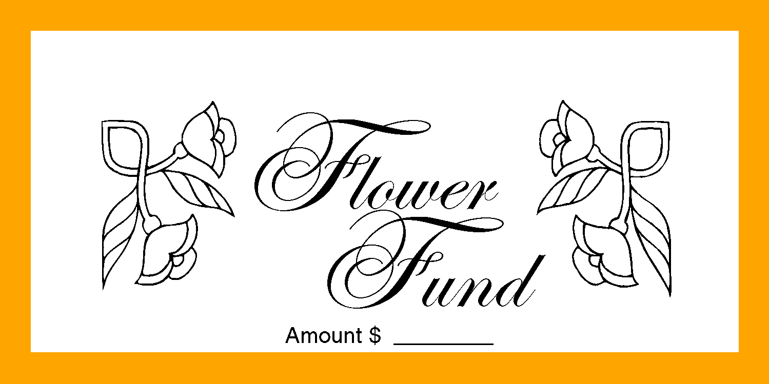 Dollar/Check Size Flower Fund Offering Envelope - Concordia Publishing ...