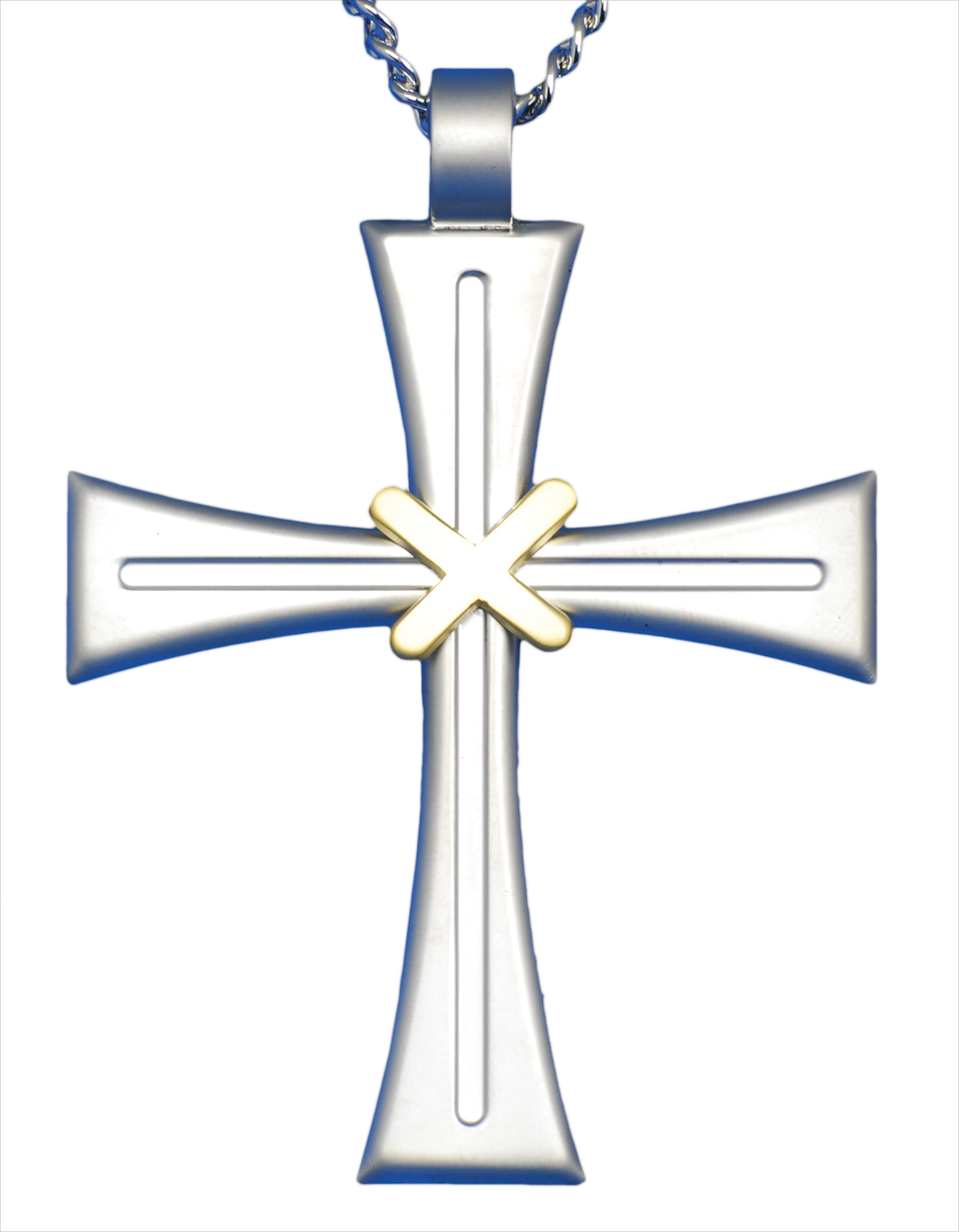 Frosted Matte Silver Plate Clergy Cross - Concordia Publishing House