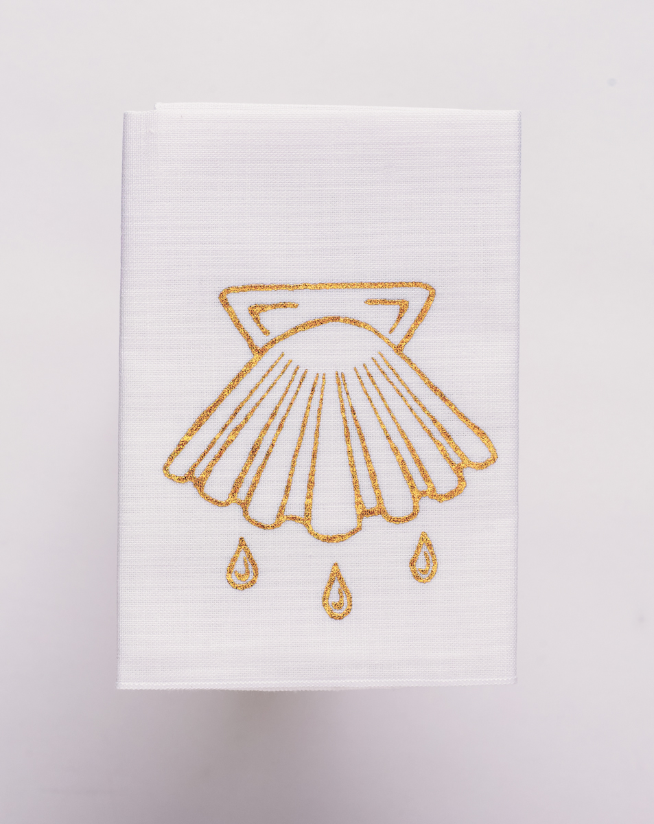 Baptismal Cotton Napkin with Silk-Screened Shell - Concordia Publishing ...