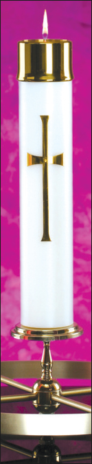 Refillable Christ Candle 14" x 2.5" - Concordia Publishing House