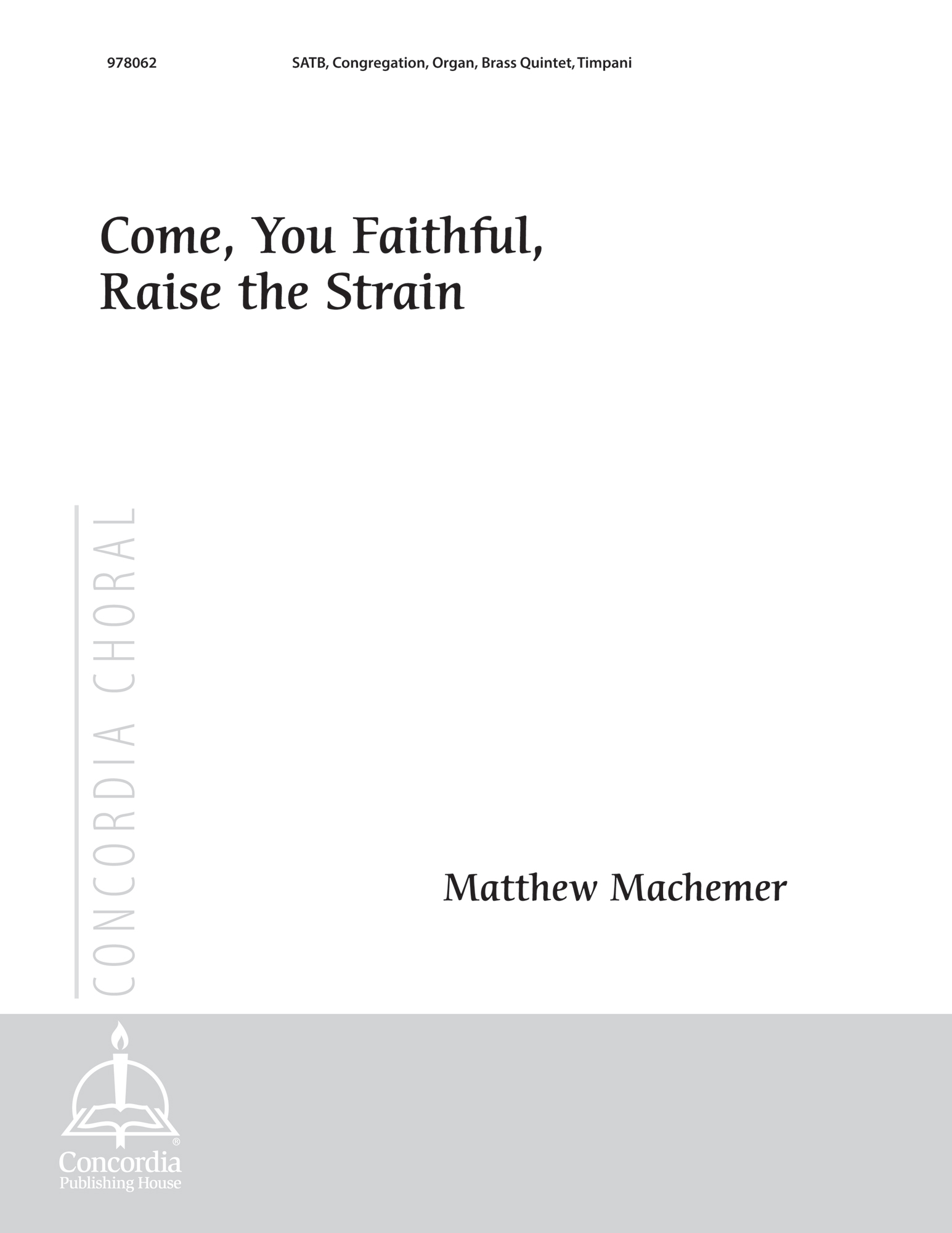 Come, You Faithful, Raise the Strain (Full Score) - Downloadable ...