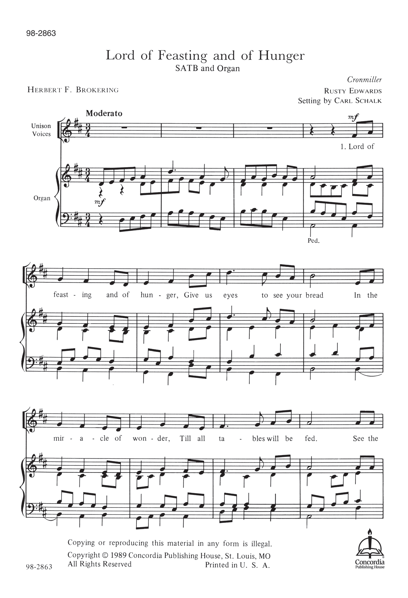 Lord of Feasting and of Hunger - Concordia Publishing House