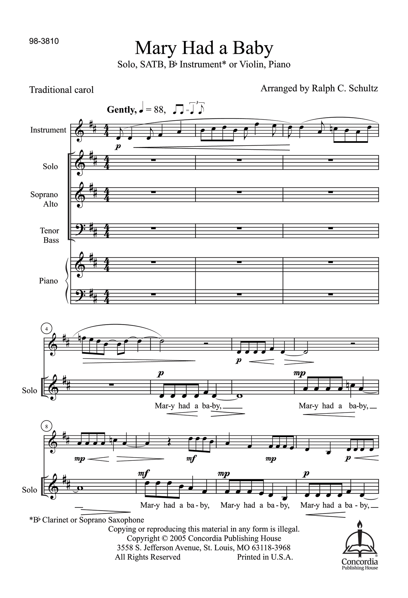 Mary Had a Baby - Concordia Publishing House