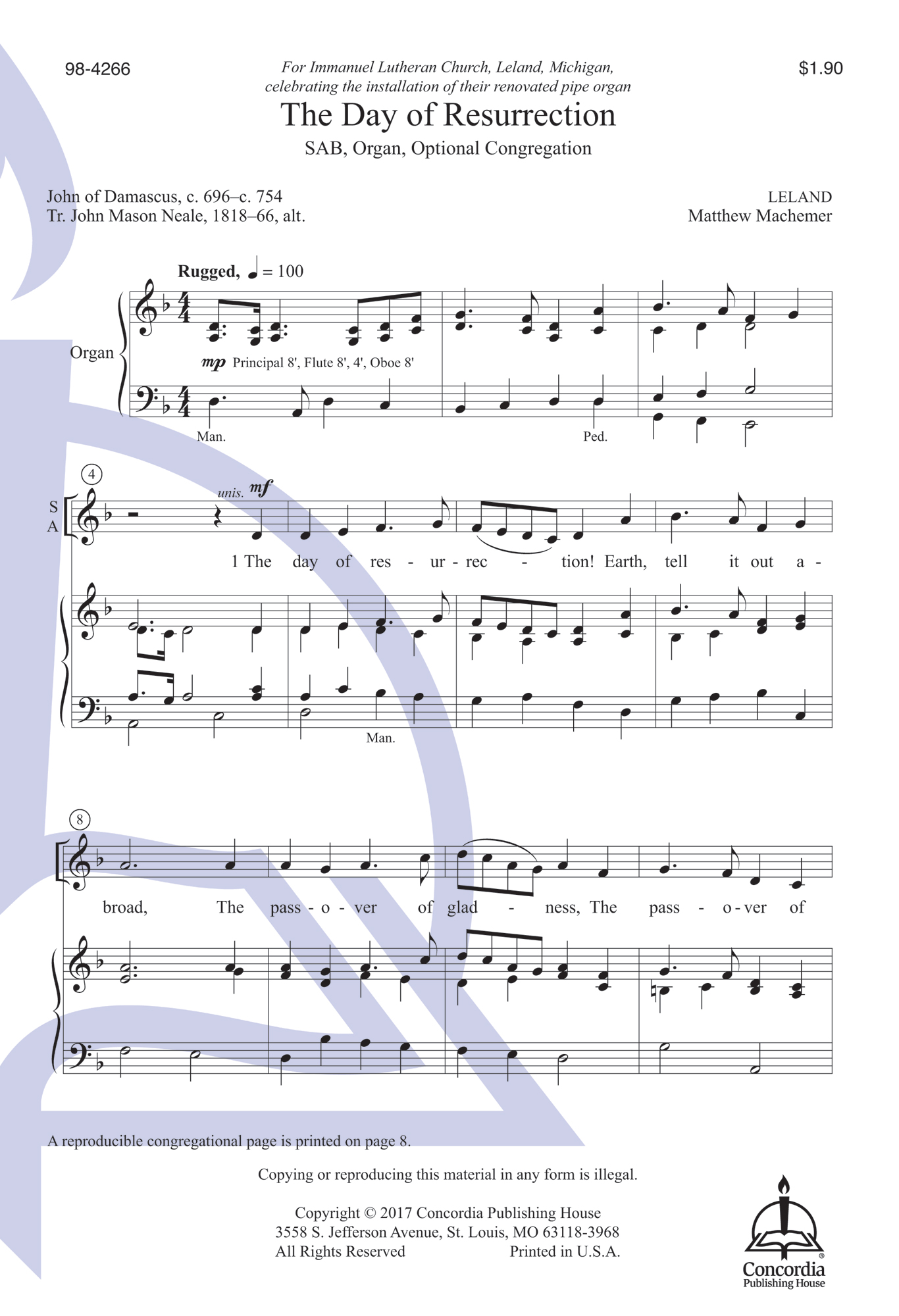 The Day of Resurrection (Machemer) - Concordia Publishing House