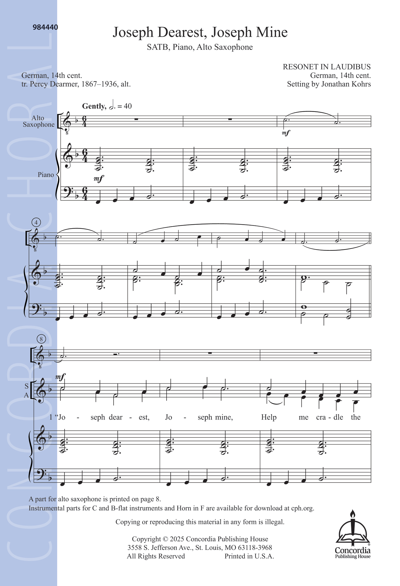 Joseph Dearest, Joseph Mine - Concordia Publishing House