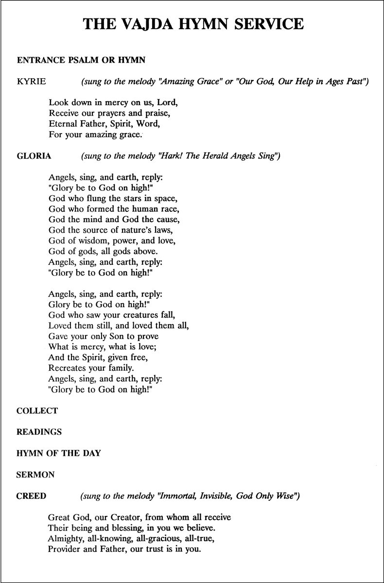 Vajda Hymn Service (50) - Concordia Publishing House