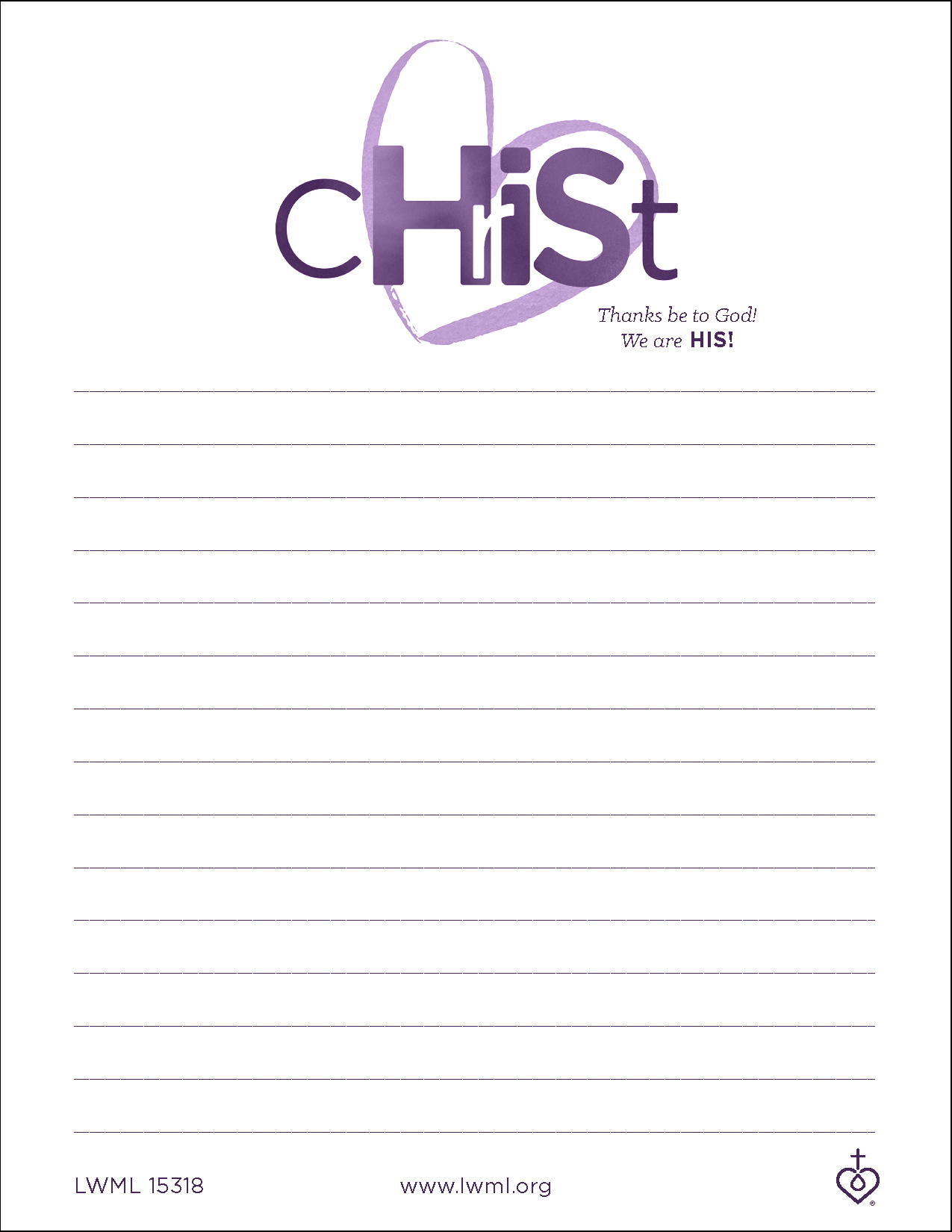 We Are His Notepads (Set of 5) - LWML Store
