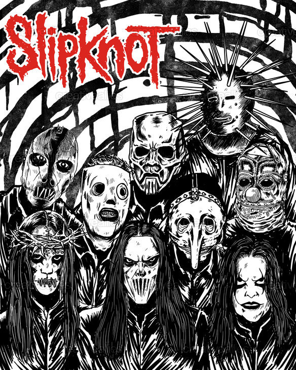 Slipknot Poster by ridiculousarts