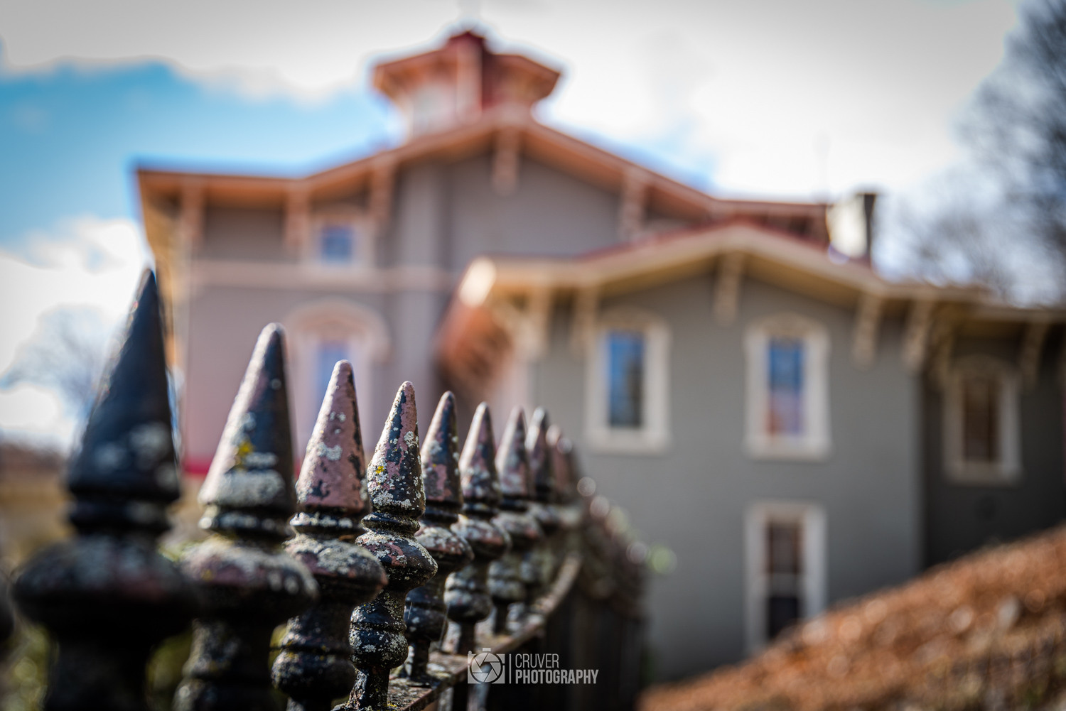 Fence at Asa Packer Mansion Photo - Galleries Cruver Photography