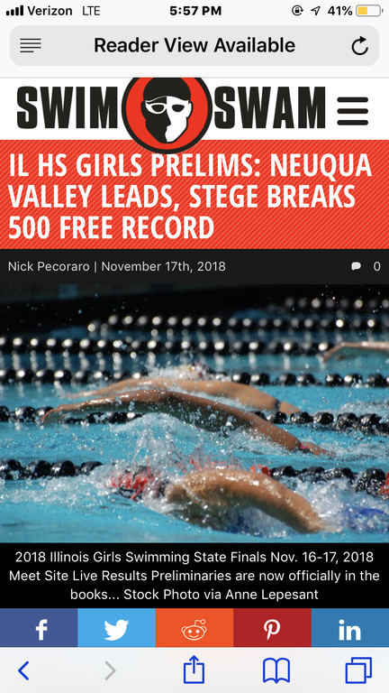 Rachel Stege | Swimcloud