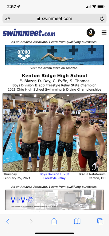 Evan Blazer | Swimcloud