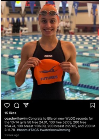 Ella Mongenel | Swimcloud