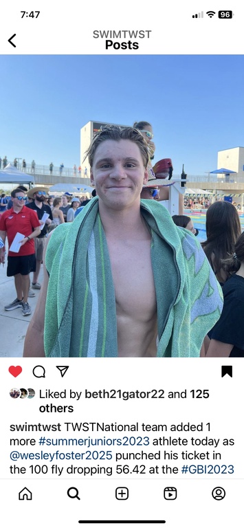 Wesley Foster | Swimcloud