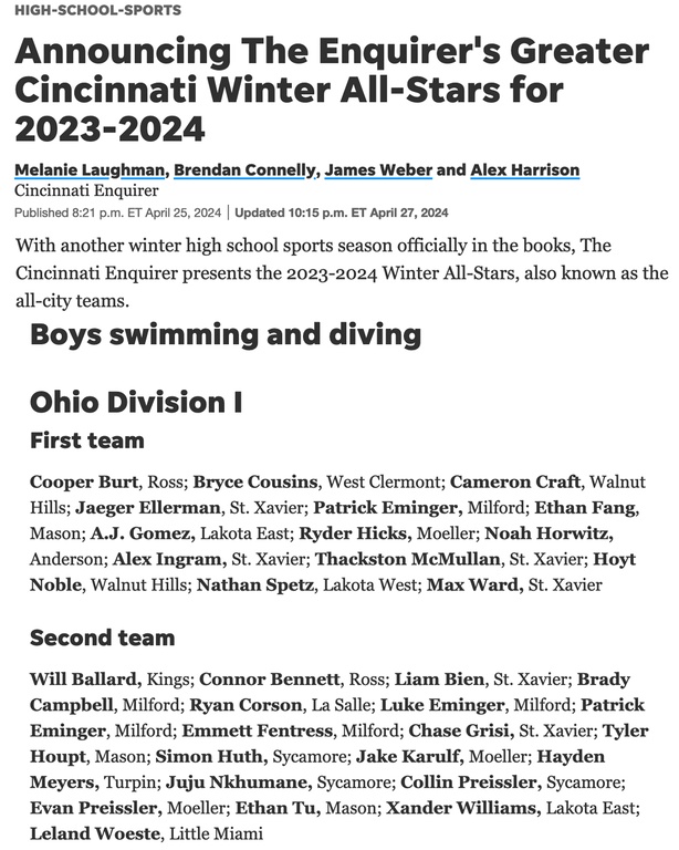 Cooper Burt | Swimcloud