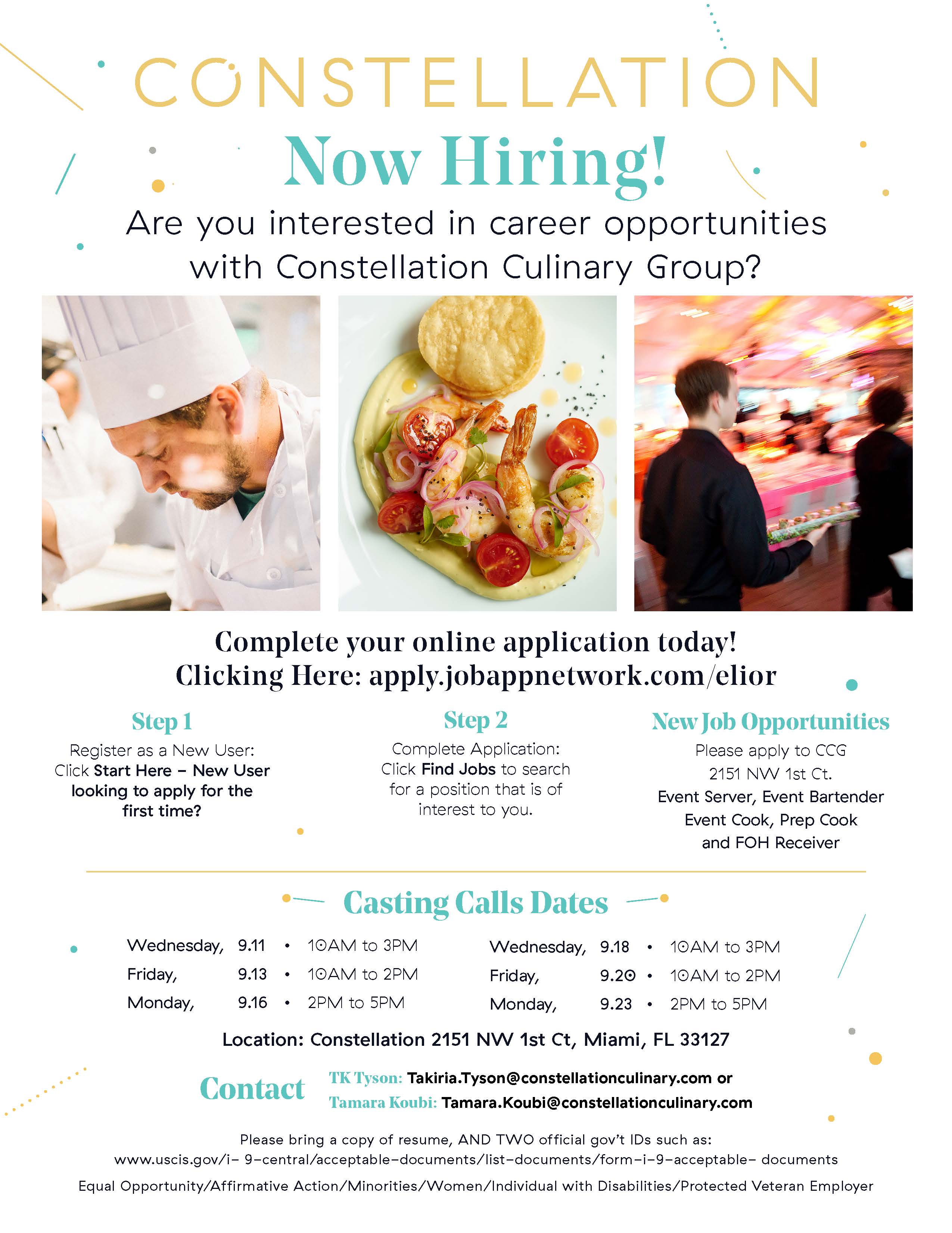 Learn about Constellation Culinary Group - Florida | Culinary Agents