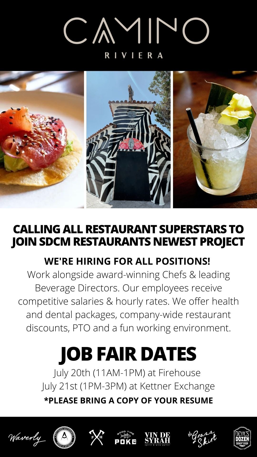 Learn about Camino Riviera part of SDCM | Culinary Agents