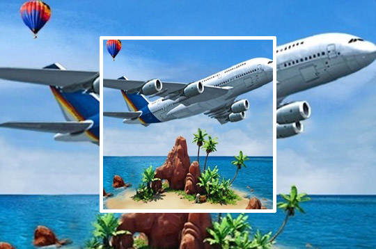 Airplane Simulator Island Travel on Culga Games