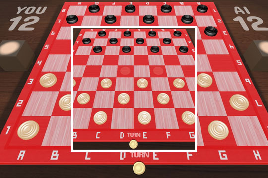Checkers 3D on Culga Games