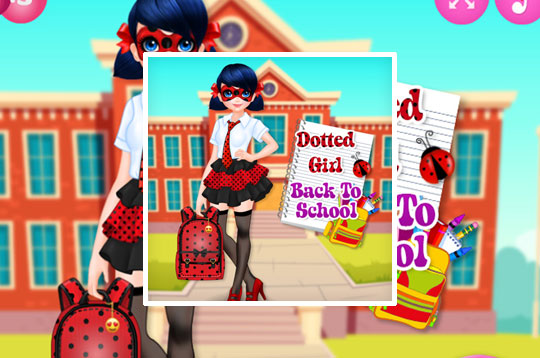 Dotted Girl Back To School on Culga Games