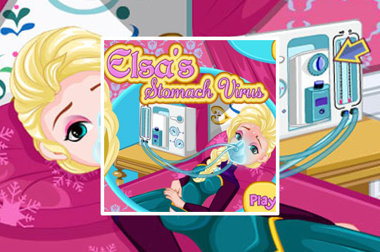 Elsa's Stomach Virus sur JeuxGratuitJeux