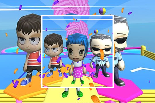 Fall Guys and Girls Chibi Race Knockdown on Culga Games