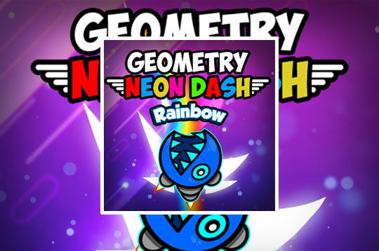 Geometry Neon Dash Rainbow on Culga Games