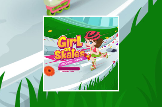 Girl On Skates Flower Power sur JeuxGratuitJeux