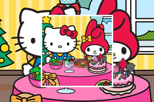Hello Kitty And Friends Xmas Dinner on Culga Games