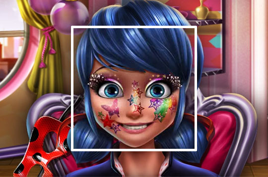 Ladybug Glittery Makeup on Culga Games