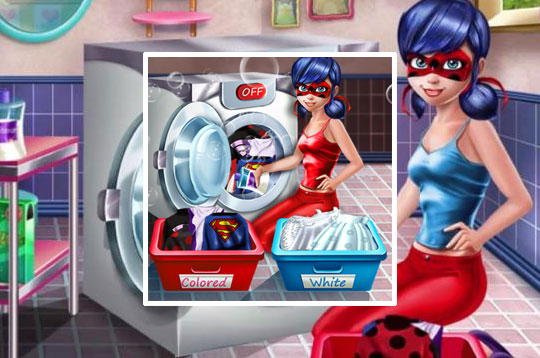 Ladybug Washing Costumes on Culga Games