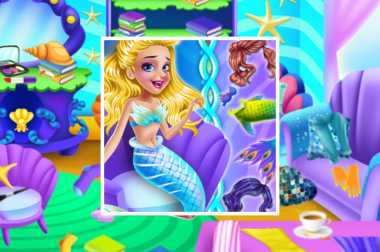 Mermaid Messy Room on Culga Games