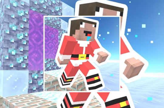 Noob Steve Christmas sur JeuxGratuitJeux