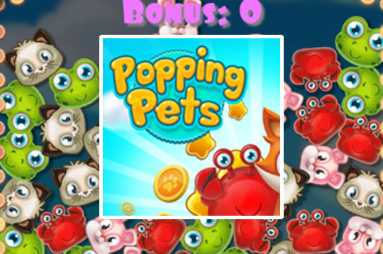 Popping Pets sur JeuxGratuitJeux