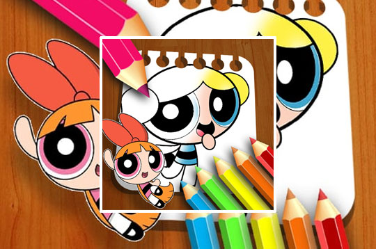 Powerpuff Girls Coloring Game on Culga Games