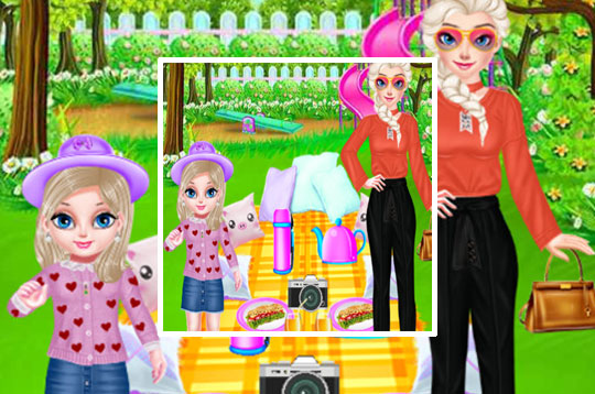 Princess Family Picnic Day on Culga Games