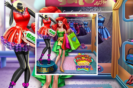 Princess Mermaid Realife Shopping on Culga Games